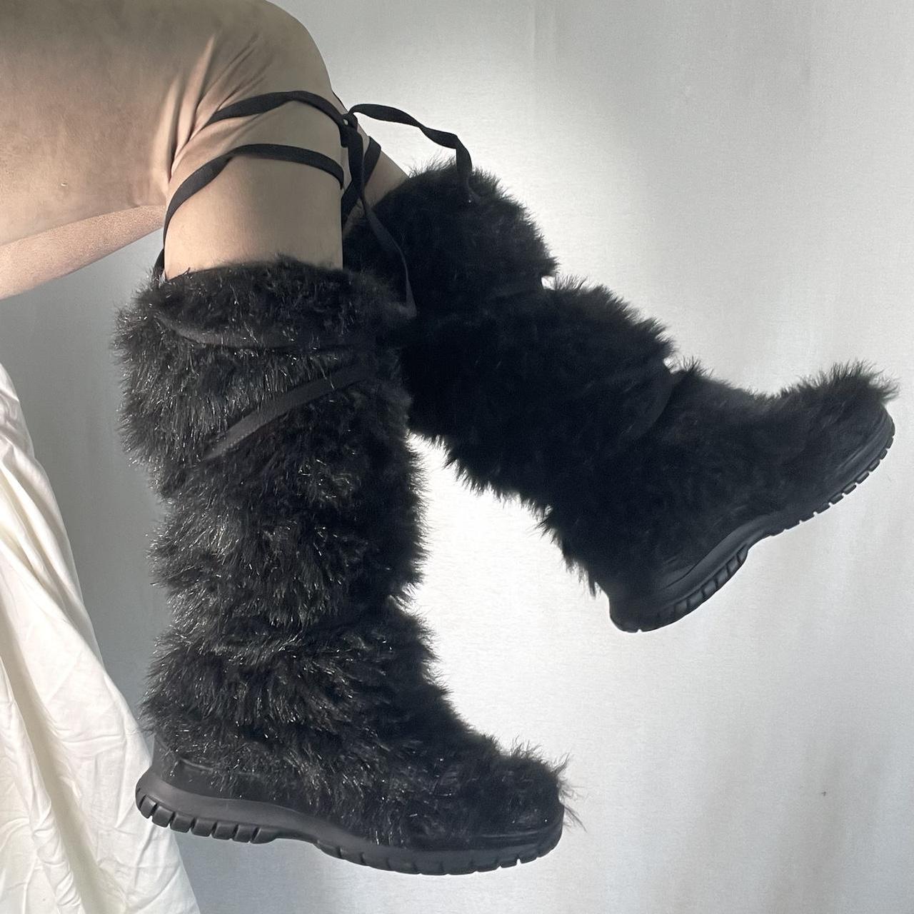 2000s / 00s y2k pixie subversive tribal faux fur... - Depop