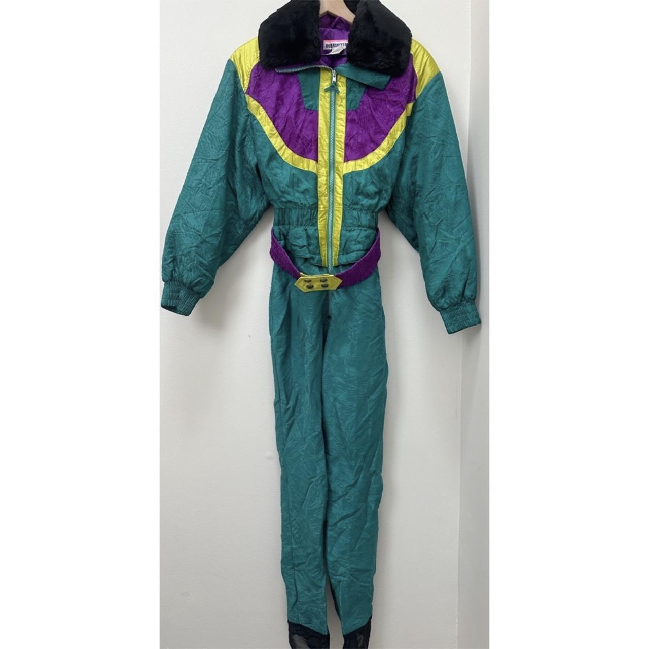 Vintage 80s Obermeyer Retro Ski Suit Womens... - Depop