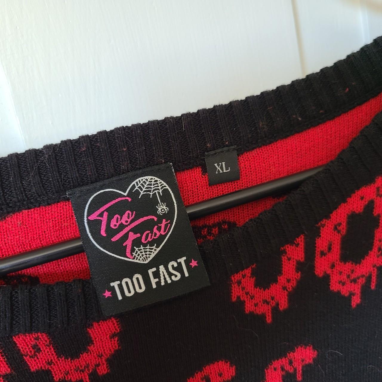 666 Blood Drip Sweater • brand: too fast... - Depop
