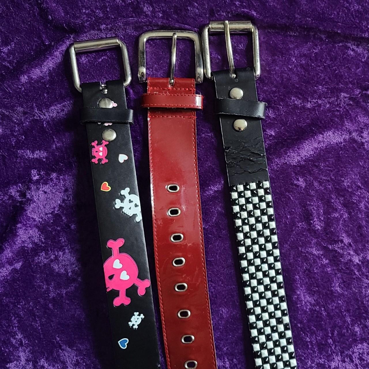 Emo Belt Bundle of 3 • you receive all three... - Depop