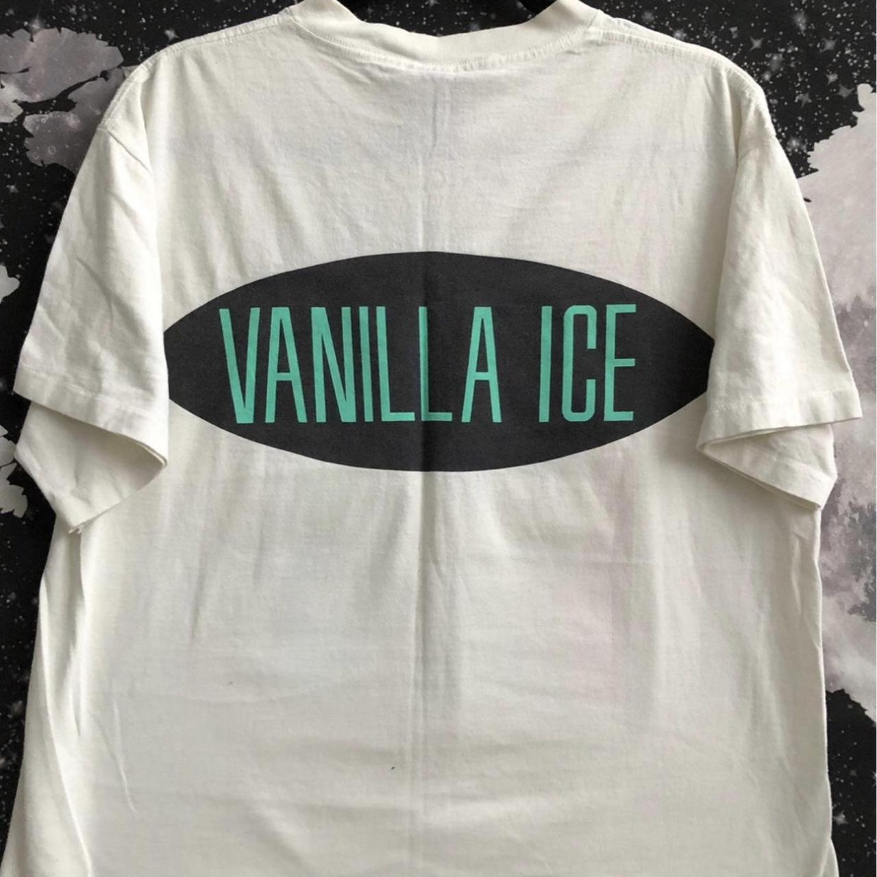 Vanilla Ice rap concert tour shirt, color is white... - Depop