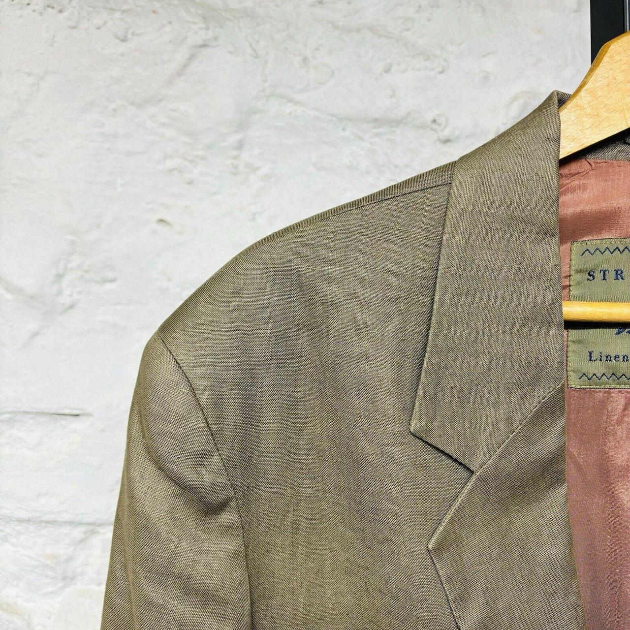 Vtg Structure Linen Collection Blazer Jacket... | Depop