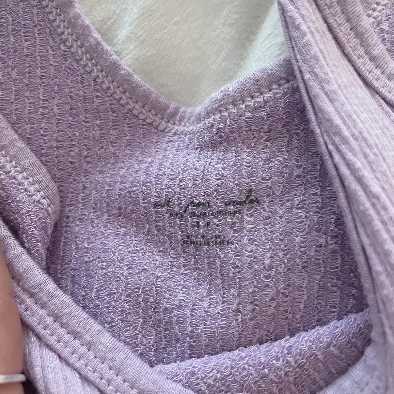 out from under ribbed tank top! so comfy and... - Depop