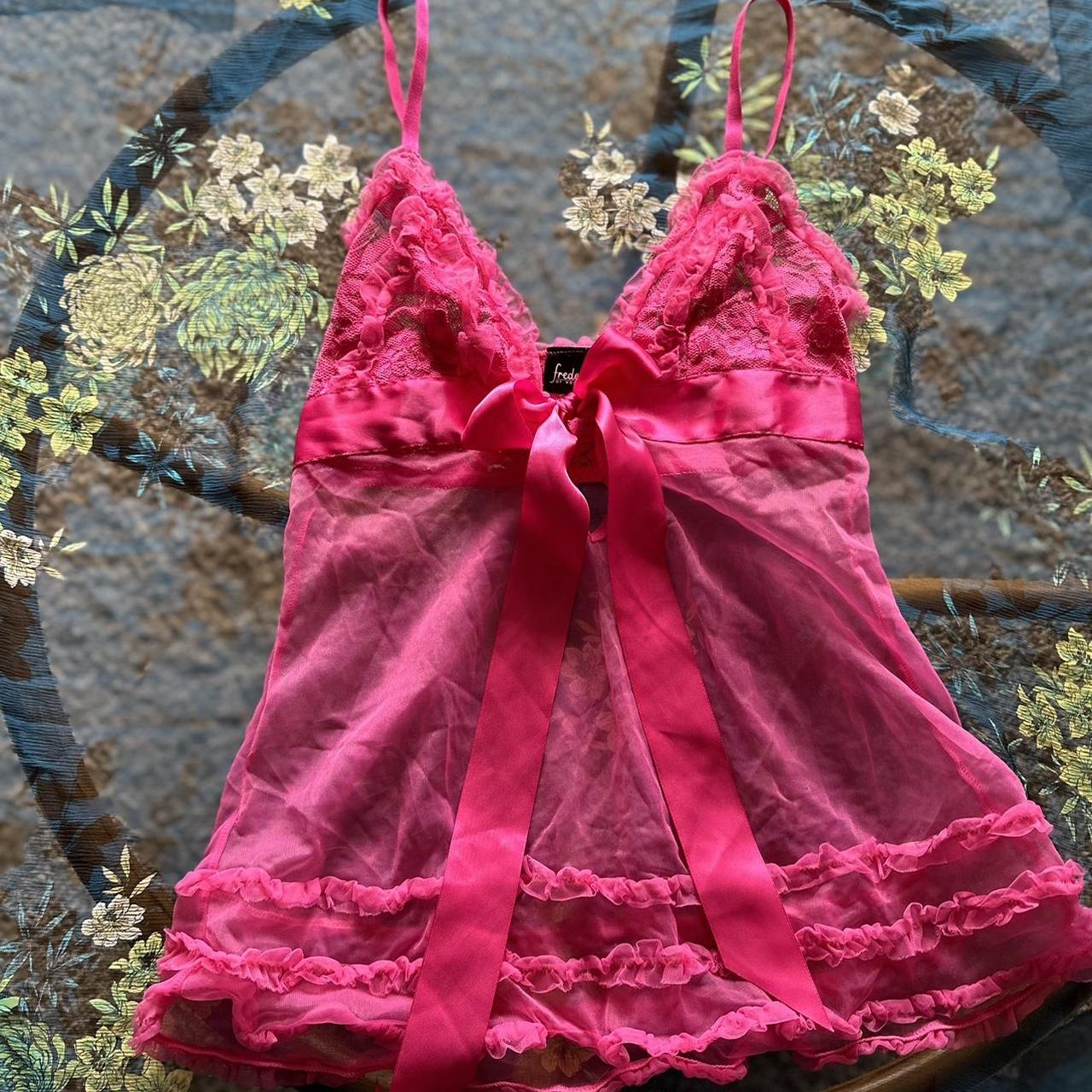 cute pink slip great for layering - Depop