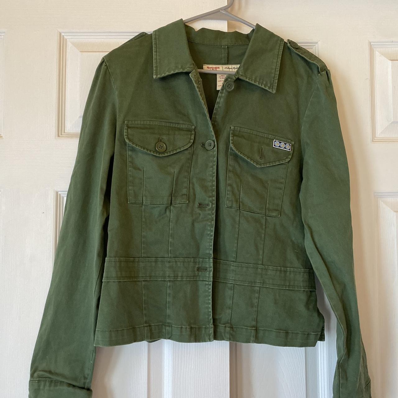 Abercrombie & Fitch Women's Green Jacket | Depop