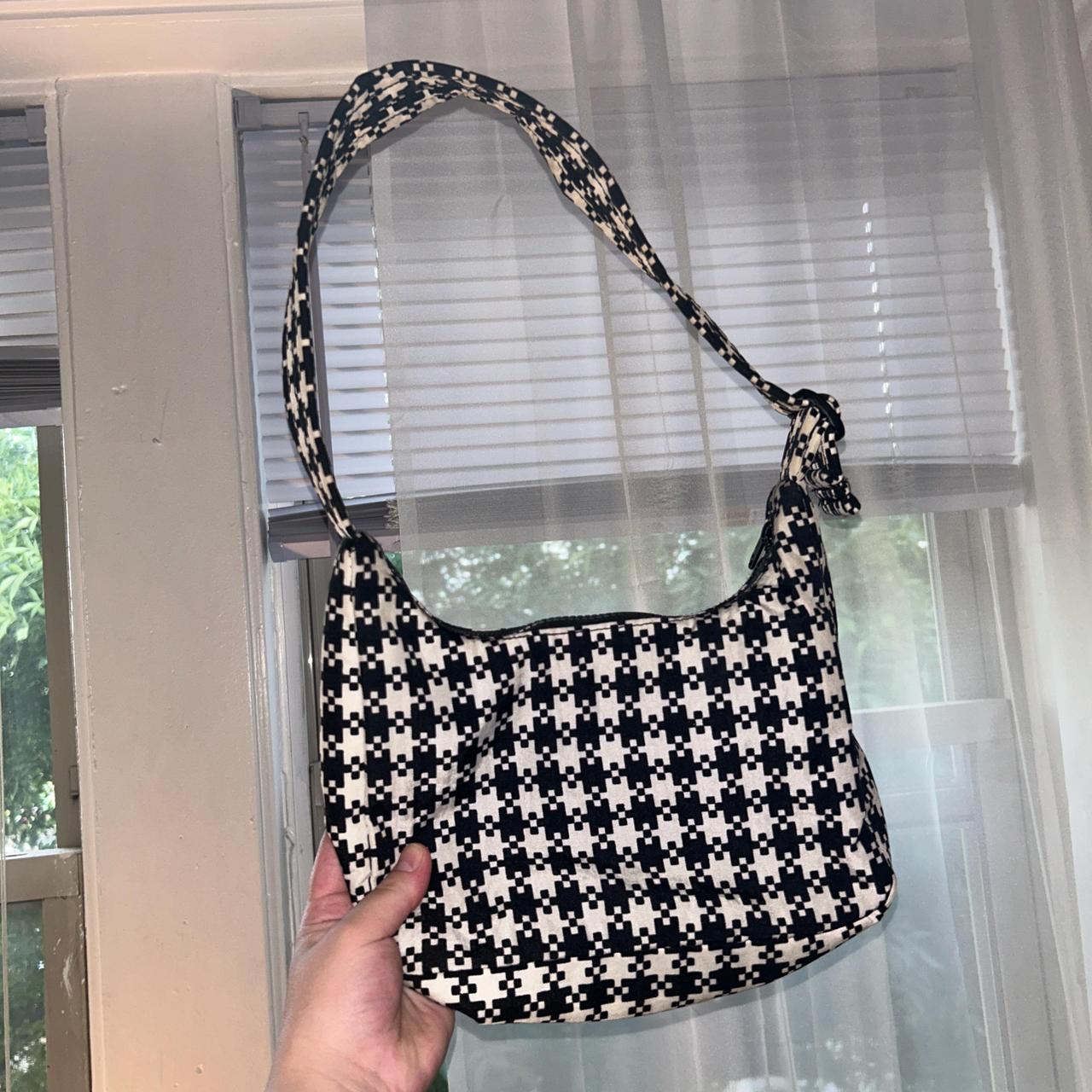 Baggu black and white shoulder bag Black and white... - Depop