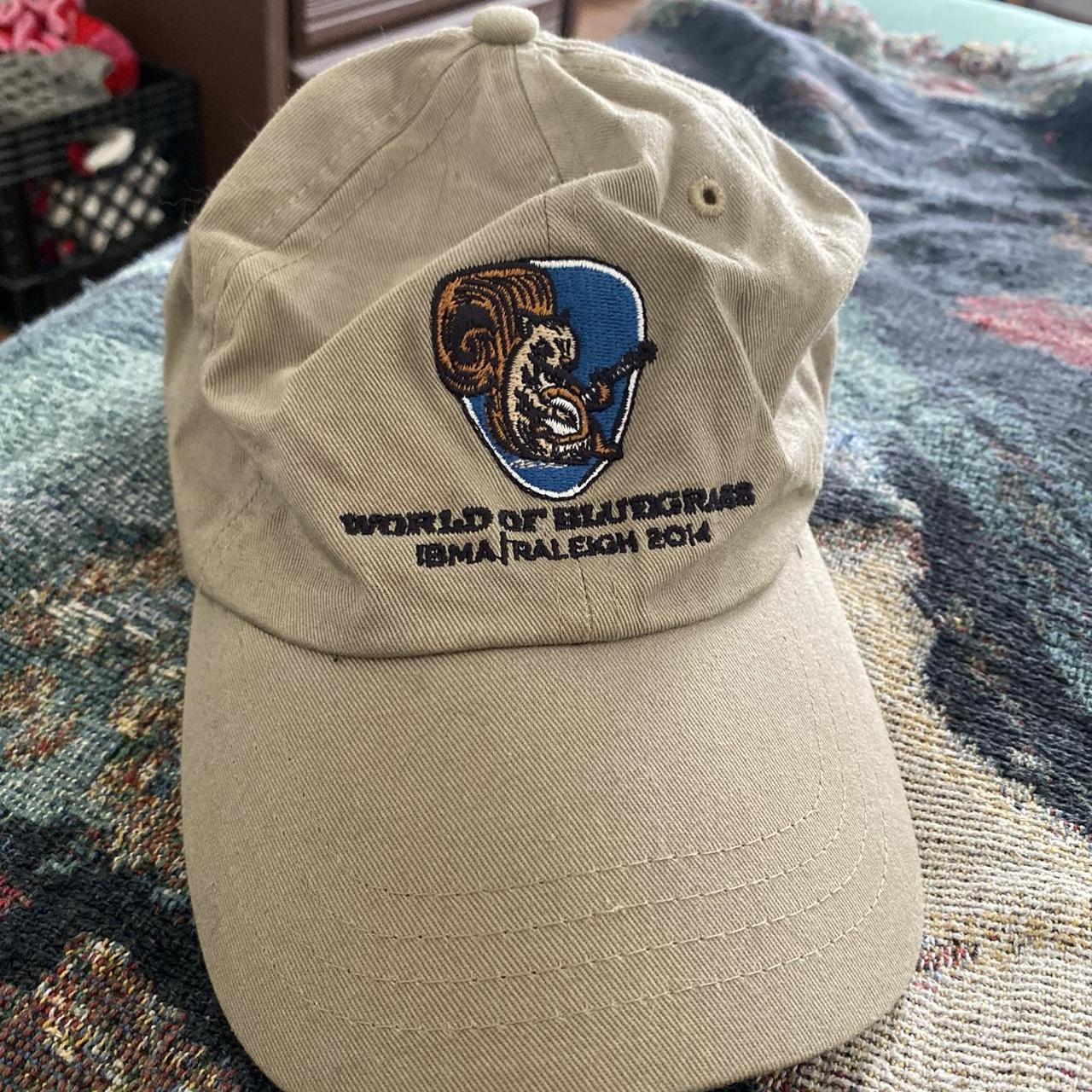 epic beige hat. world of bluegrass i got it at some... - Depop