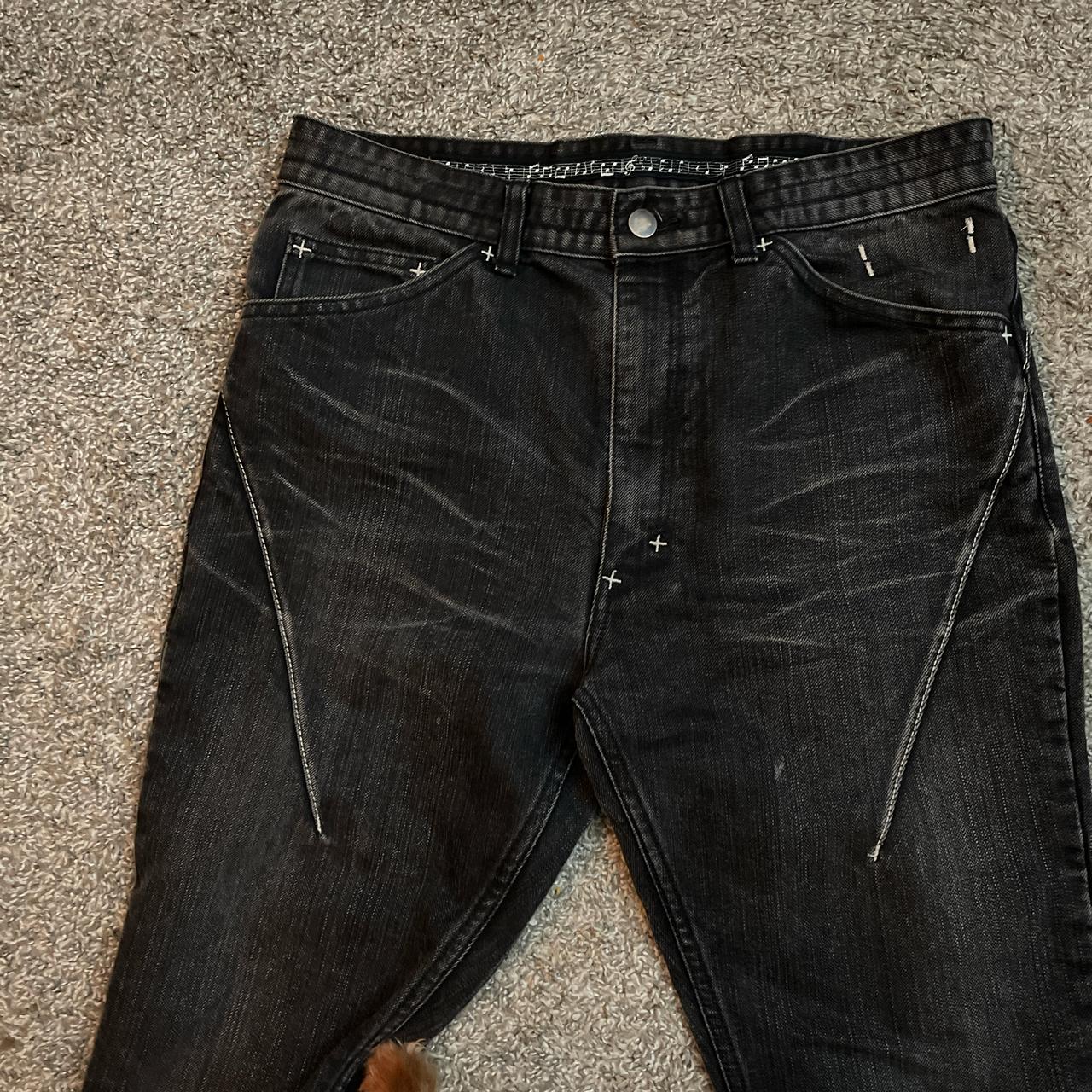 Number (Nine) black denim Size 30/30 i believe... - Depop