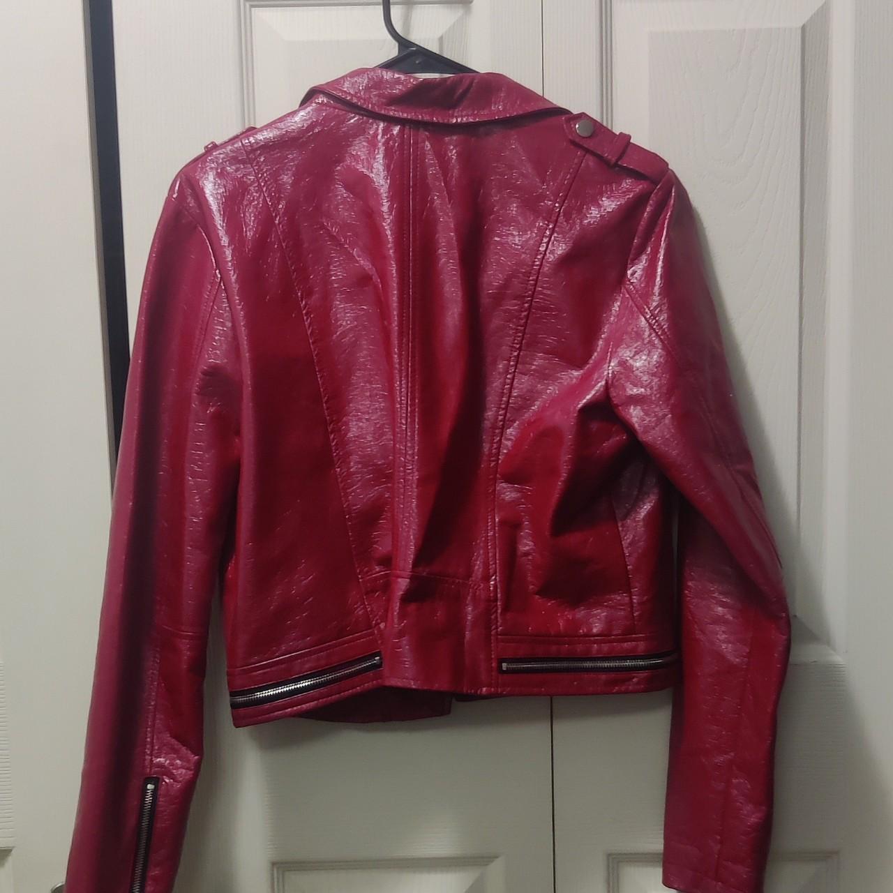 Large Wild Fable faux leather jacket. Excellent... - Depop