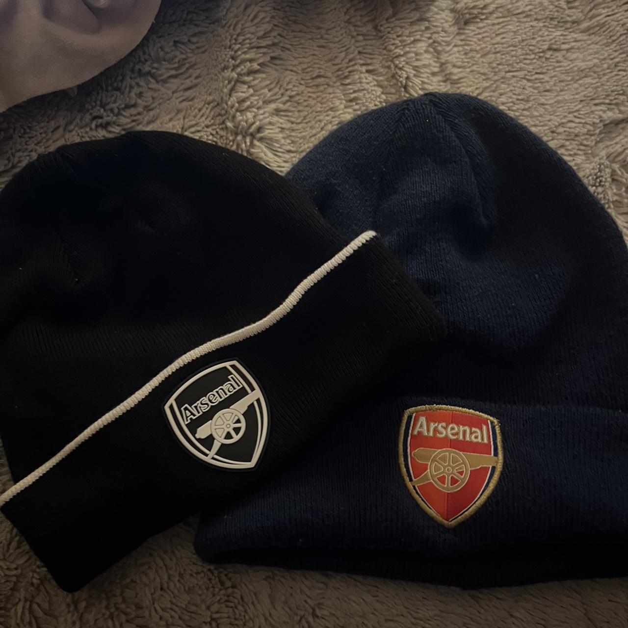 Two arsenal beanies for £20.00 UNISEX for men or... - Depop