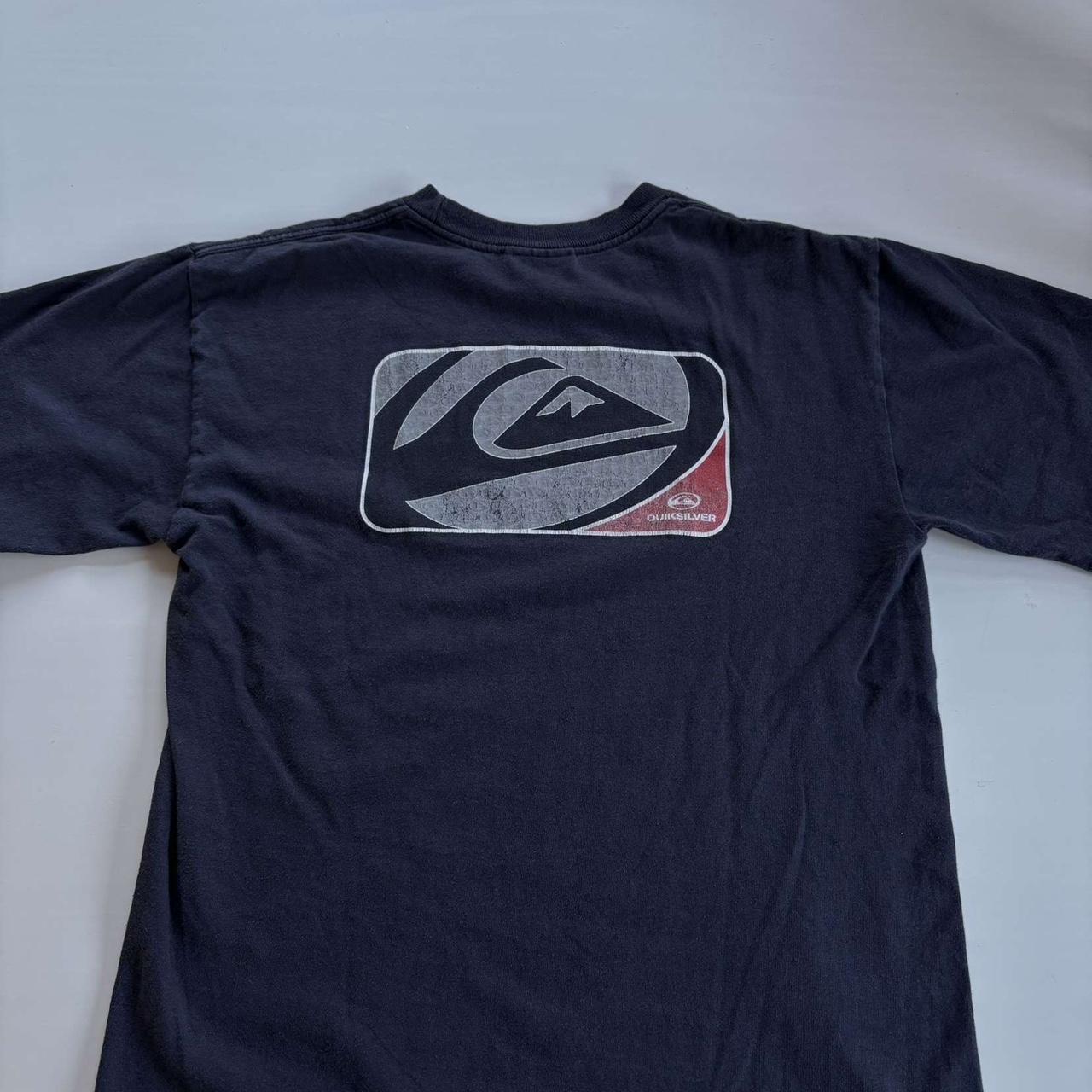 Quicksilver T shirt with print Black Tag says Boys... - Depop