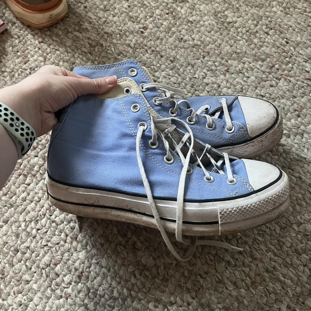 Platform converse -periwinkle color -Size 10 | Depop