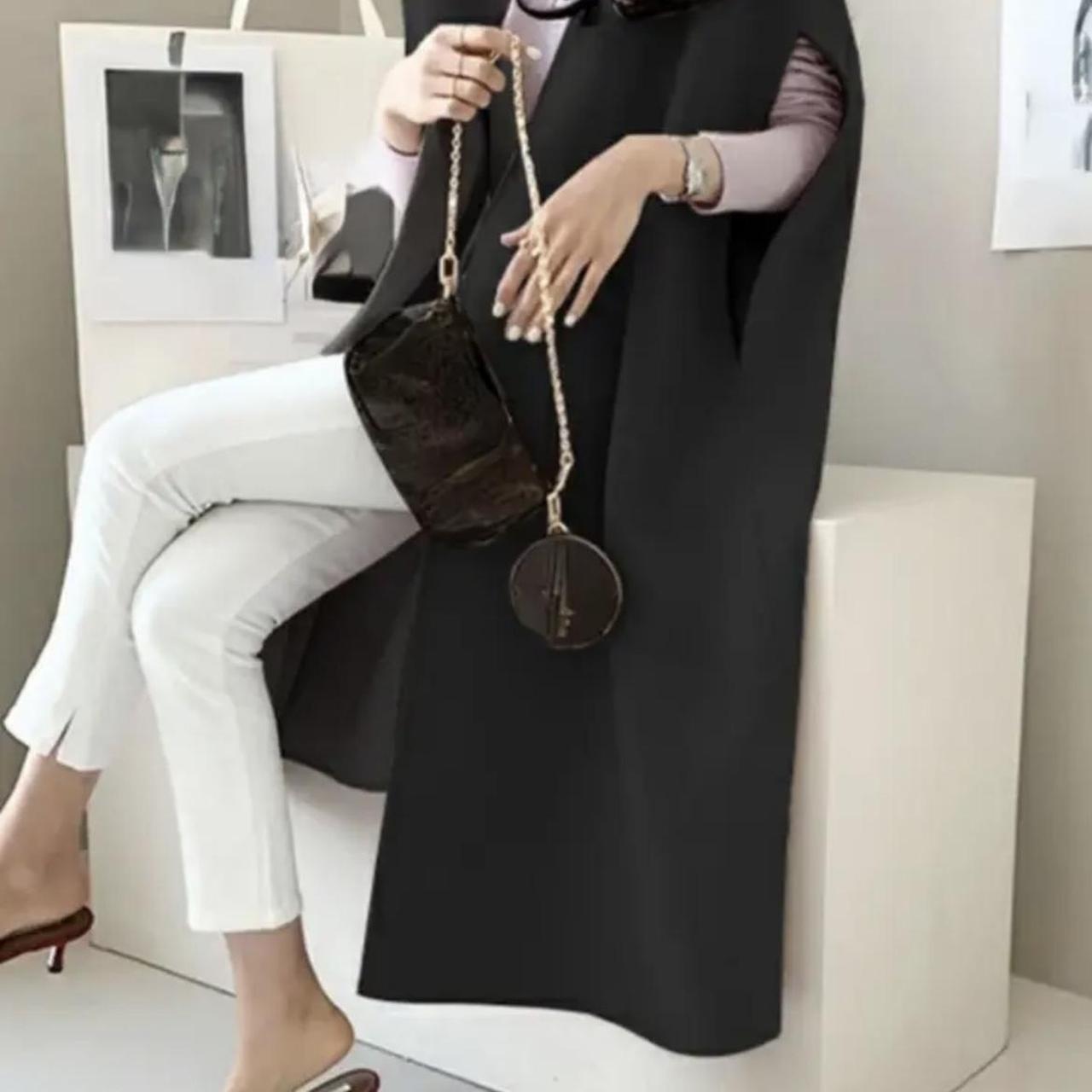 Black cape. Unworn. Will fit size 6-10. - Depop