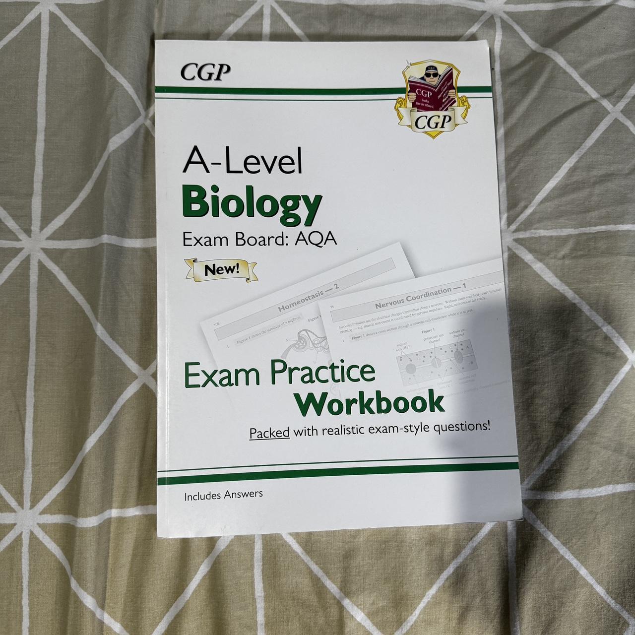 CGP AQA Exam Practice Workbook (New)- £4.50 Open to... - Depop