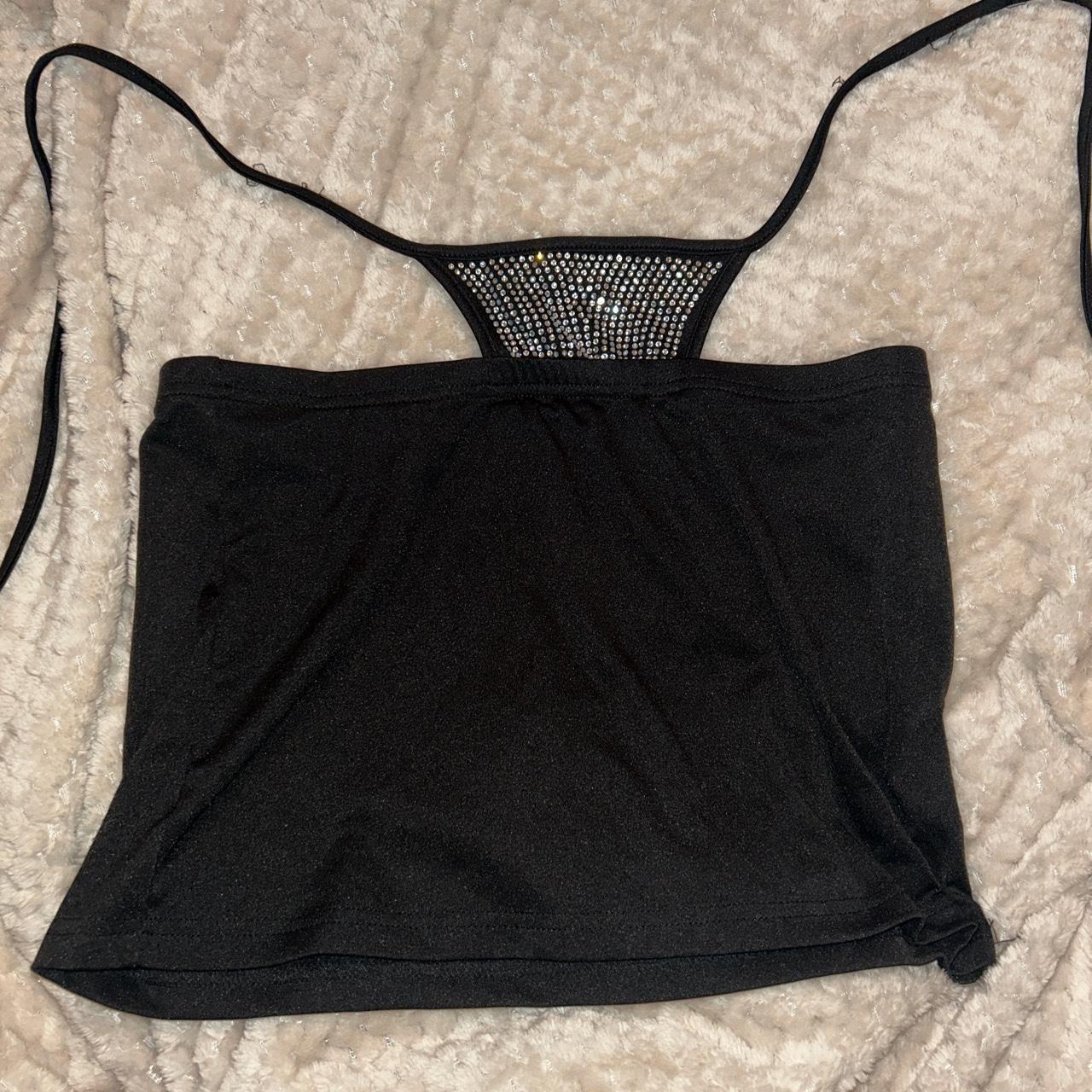 Black sparkle g string skirt Worn once - still in... - Depop