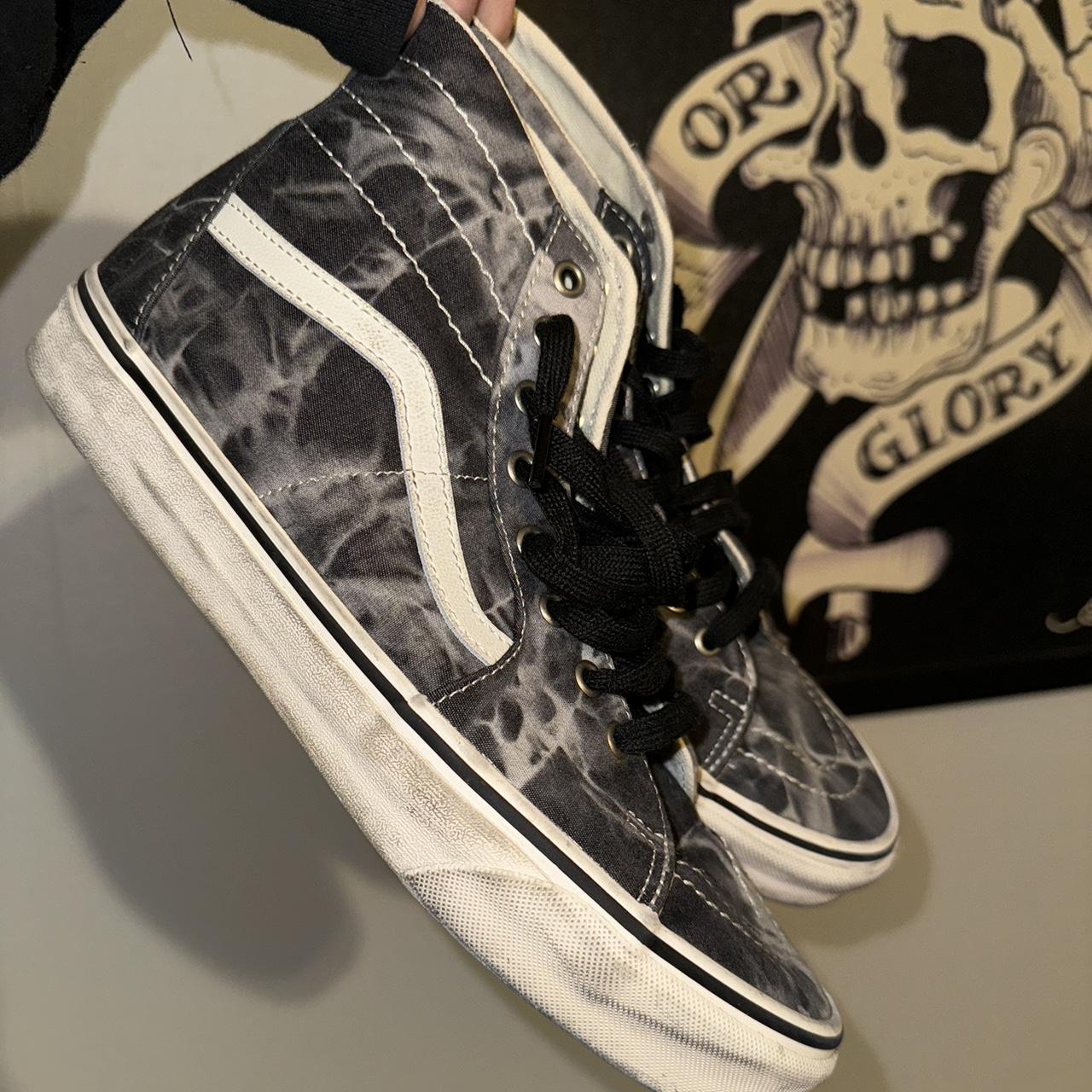 Smoke Print Vans - Depop