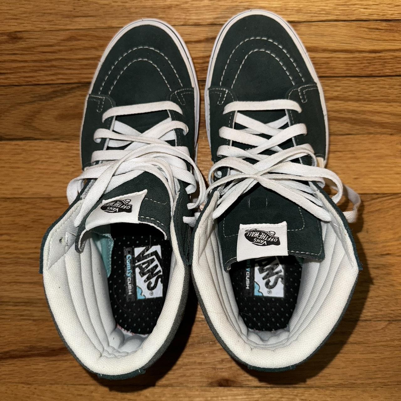 Green two tone vans - Depop