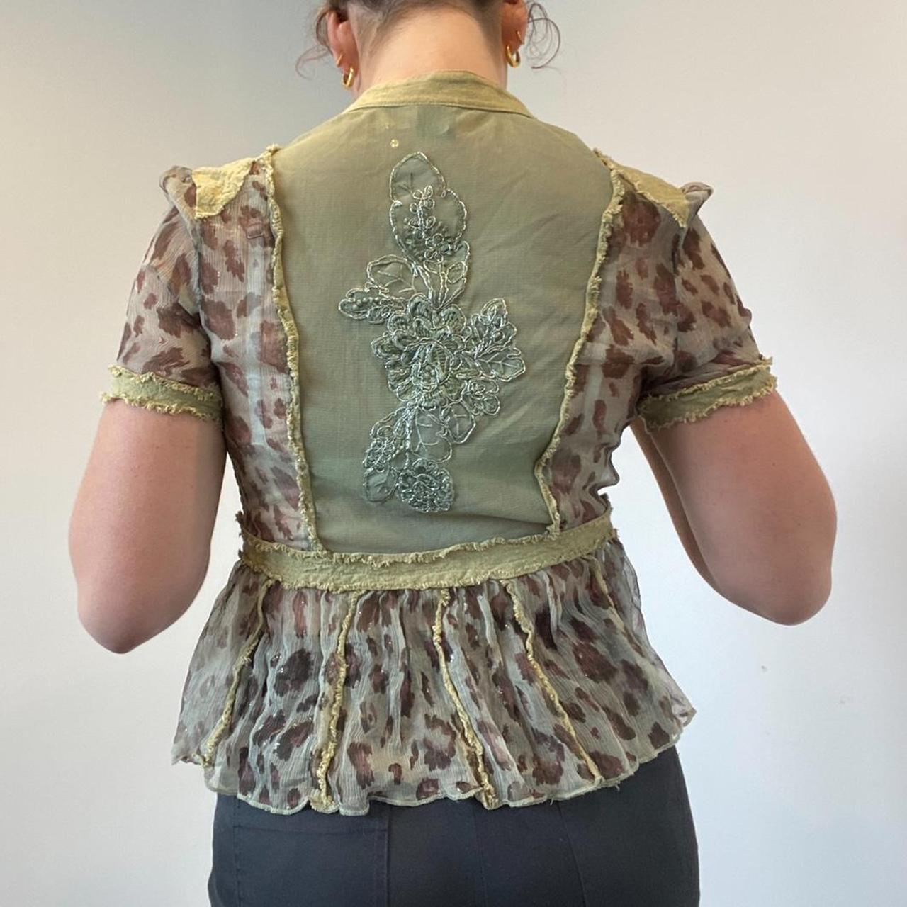 The most beautiful vintage sheer top Size - 10 It... - Depop