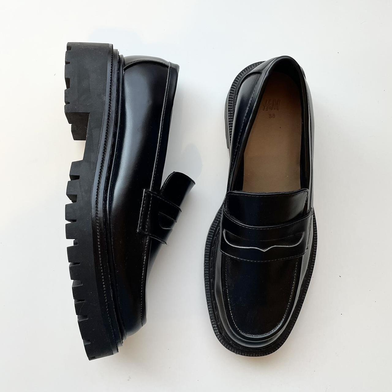 h&m platform loafers size eu 38 or us women’s... - Depop