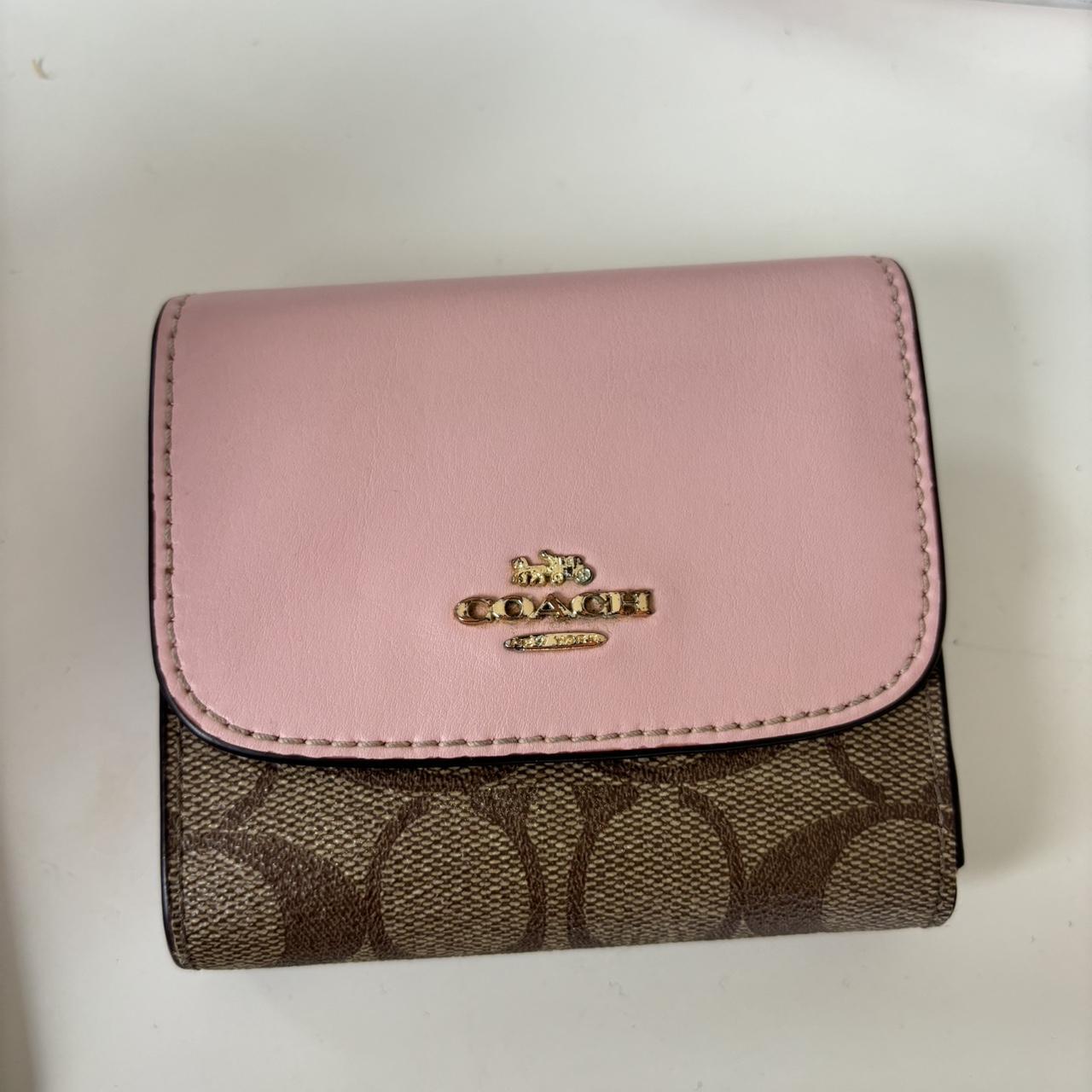 Pink coach leather wallet! So perfect #coach #wallet - Depop