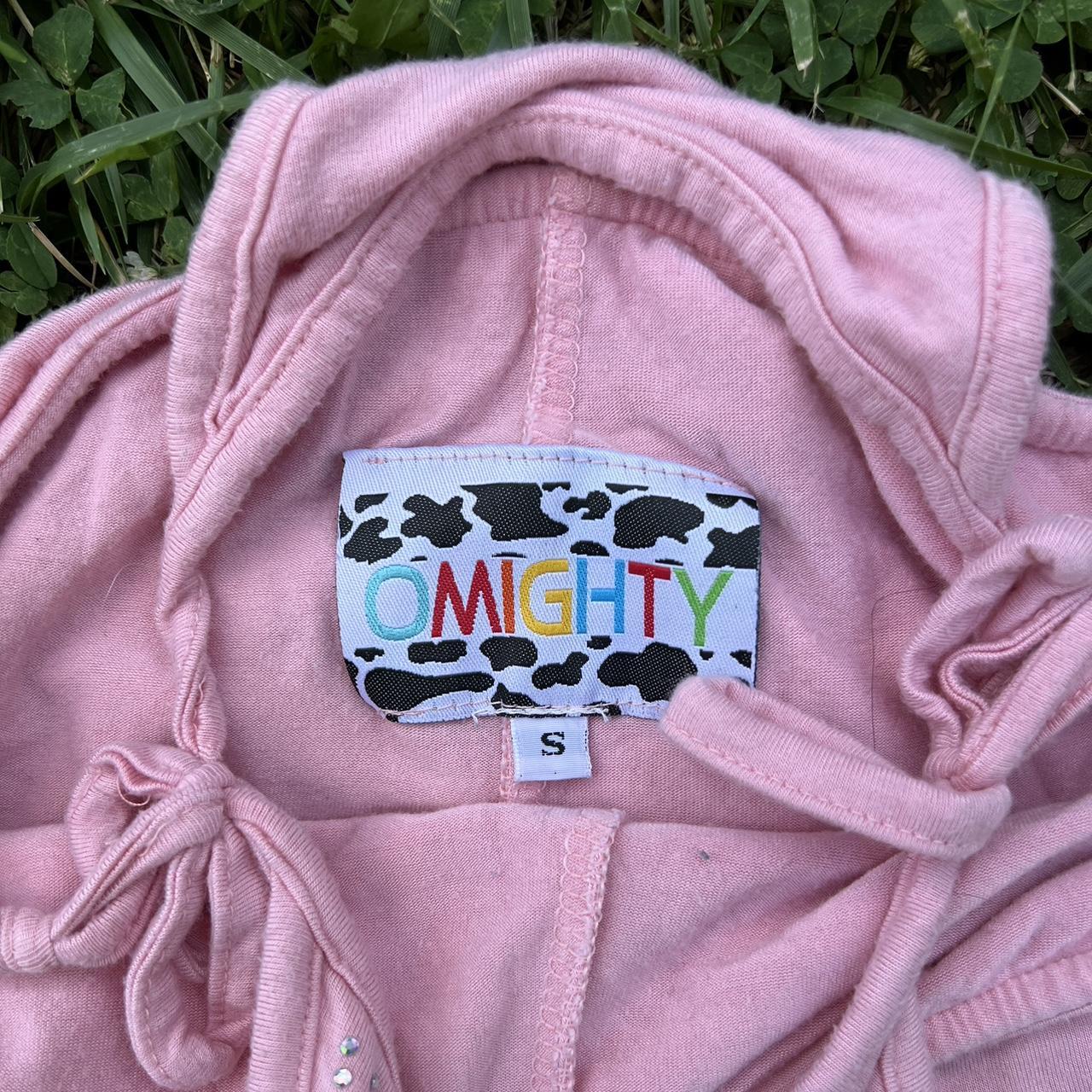 pink omighty low rise g string flared leggings... - Depop