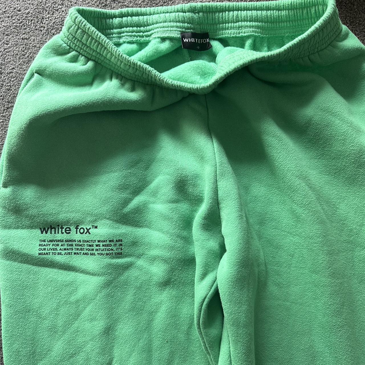 White Fox green tracksuits #whitefox #greenjoggers... - Depop