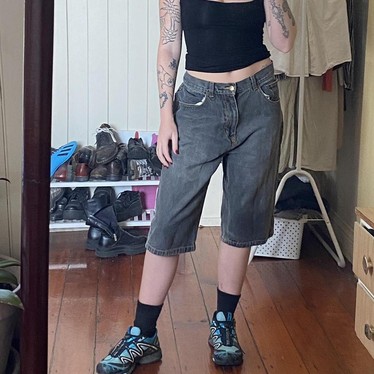 oversized JORTS love love these but a bit too big - Depop