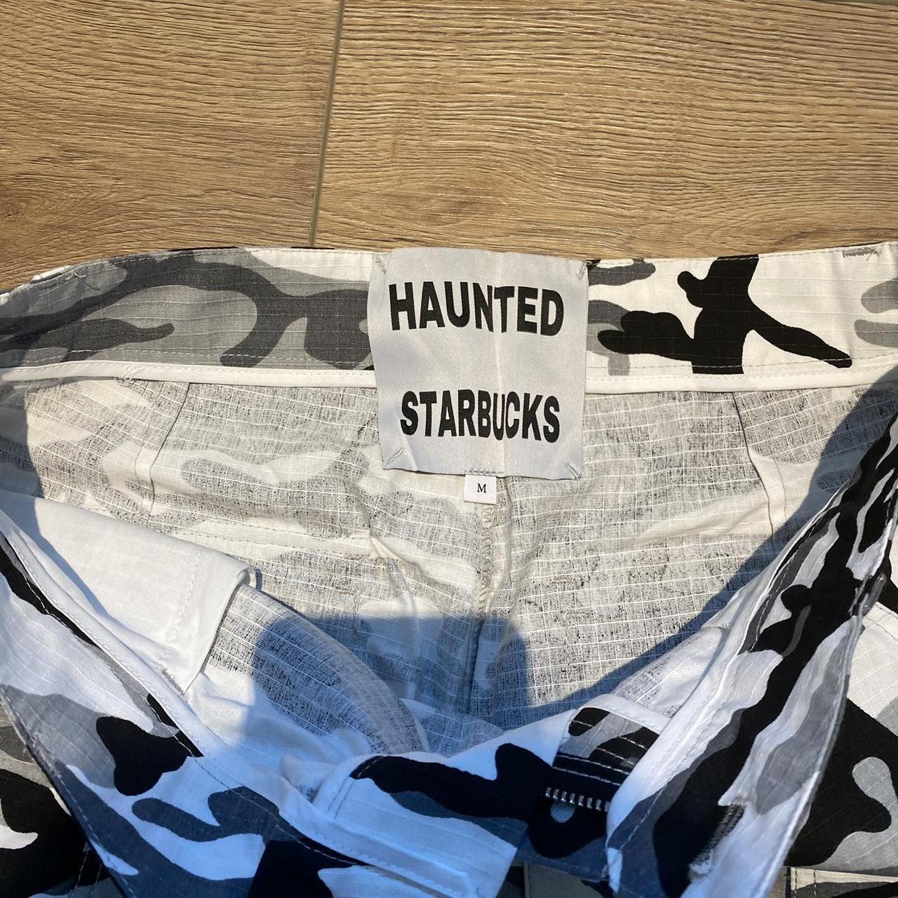 Haunted Starbucks Camo Ripstop Cargo Pants Brand... - Depop