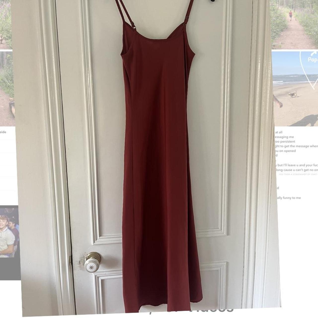 ALLSAINTS red/ burgundy maxi dress Super beautiful... - Depop