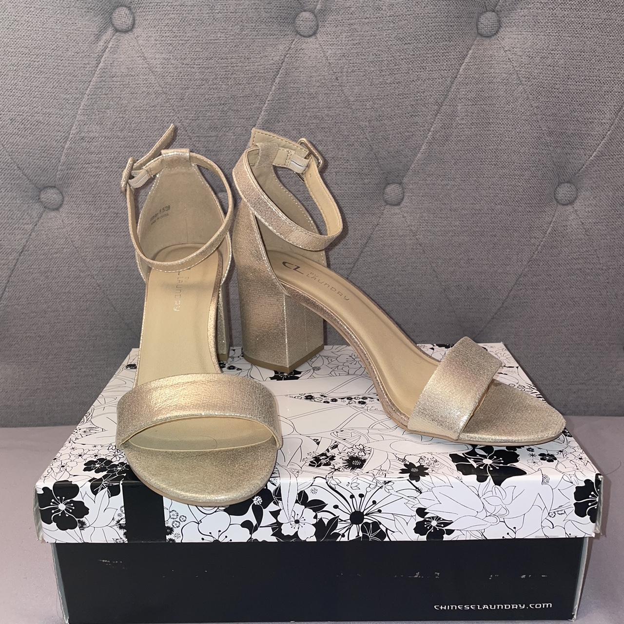 CL by Chinese Laundry Women's Gold Courts | Depop