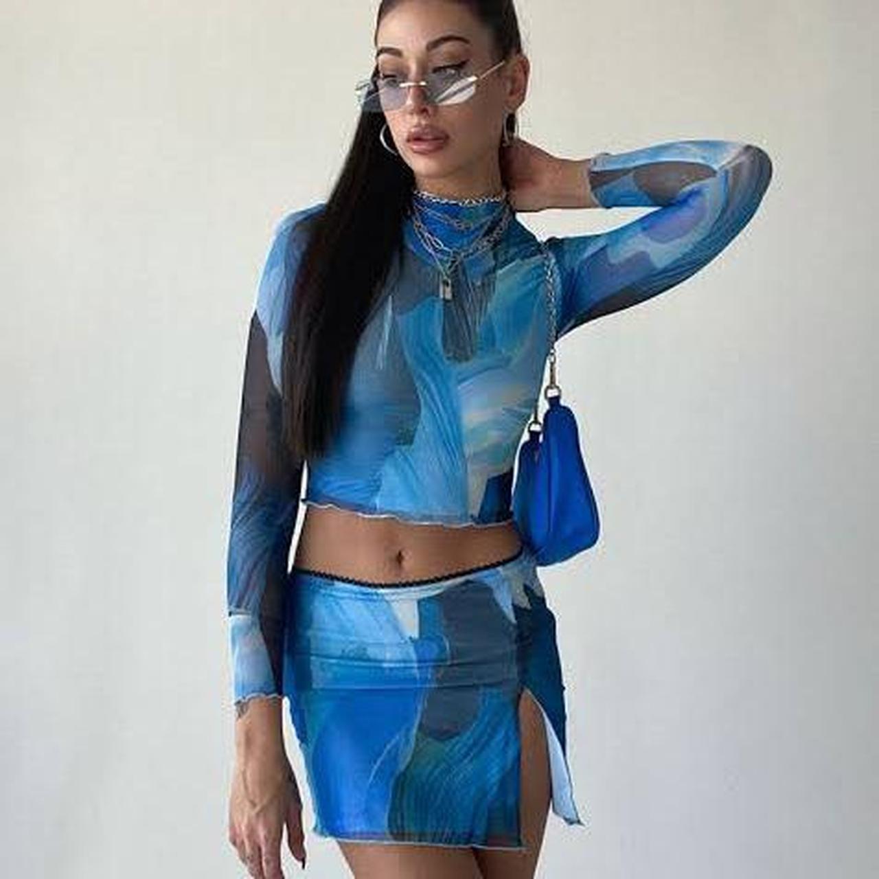 princess polly felicity long sleeve top mesh... - Depop