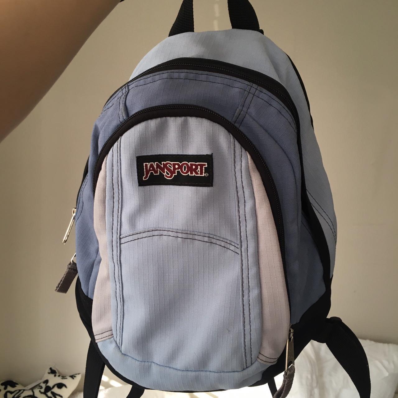 Mini Jansport backpack 💜💙 - Depop