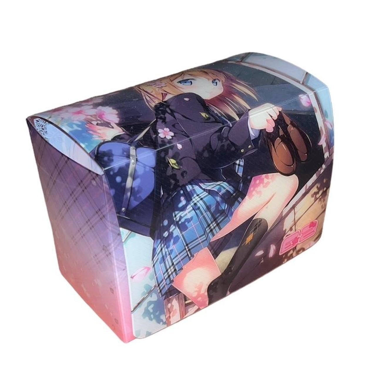 anime girl plastic printed holder/box. a plastic... - Depop