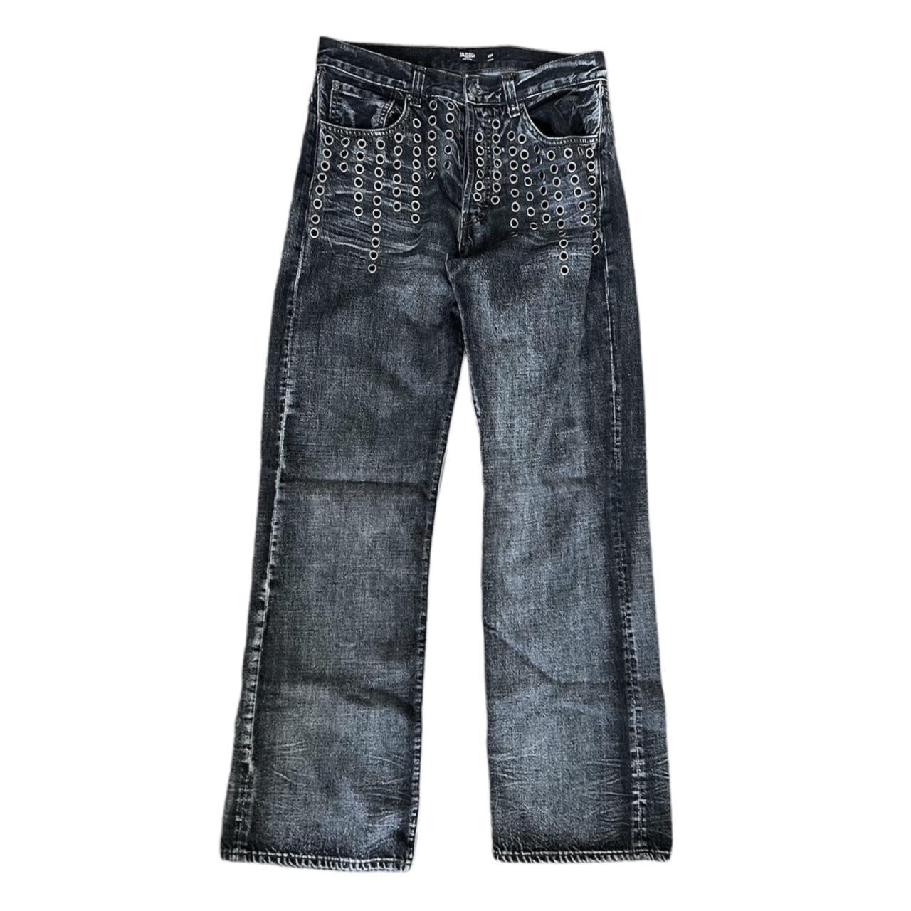 jaded london puncture jeans. has multiple eyelets... - Depop