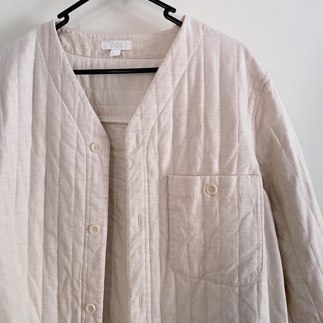 COS PADDED SHIRT/JACKET • men’s size S but worn as... - Depop