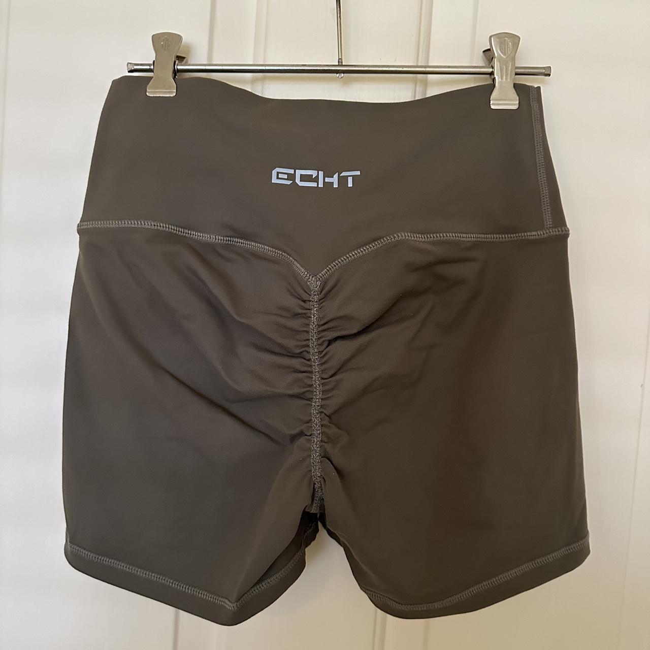 Echt - khaki bike shorts Good condition, worn a few... | Depop