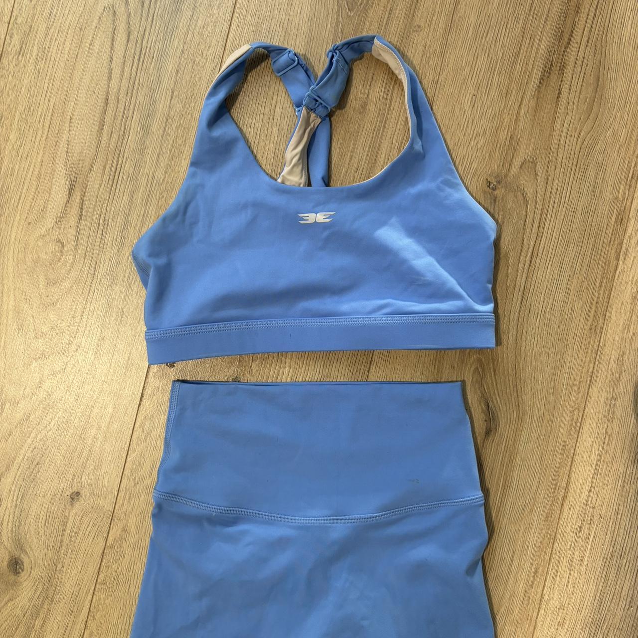 Blue elite eleven set 7/8 leggings and sports bra... - Depop