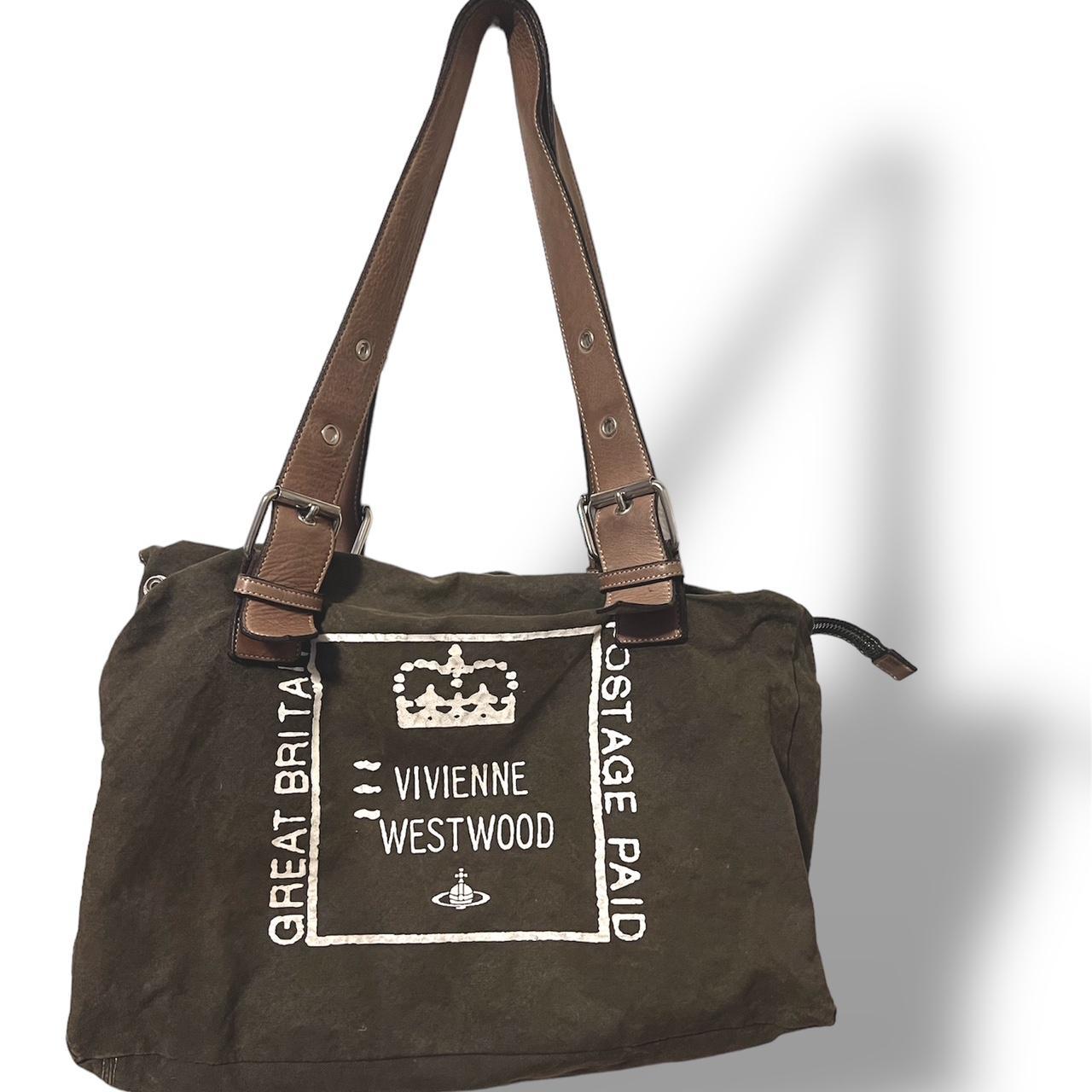 🤍Vivienne westwood canvas postage bag🤍 Extremely... - Depop