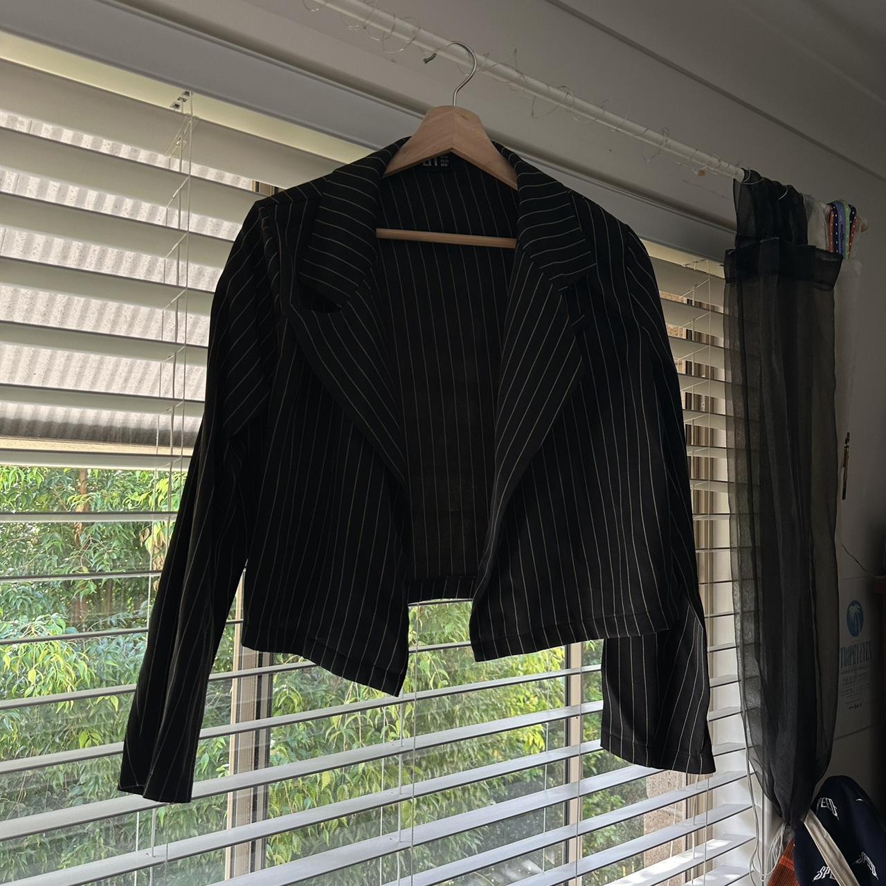 Love Too True - Pinstripe Blazer 🕸 UK10 🕸 hardly... - Depop