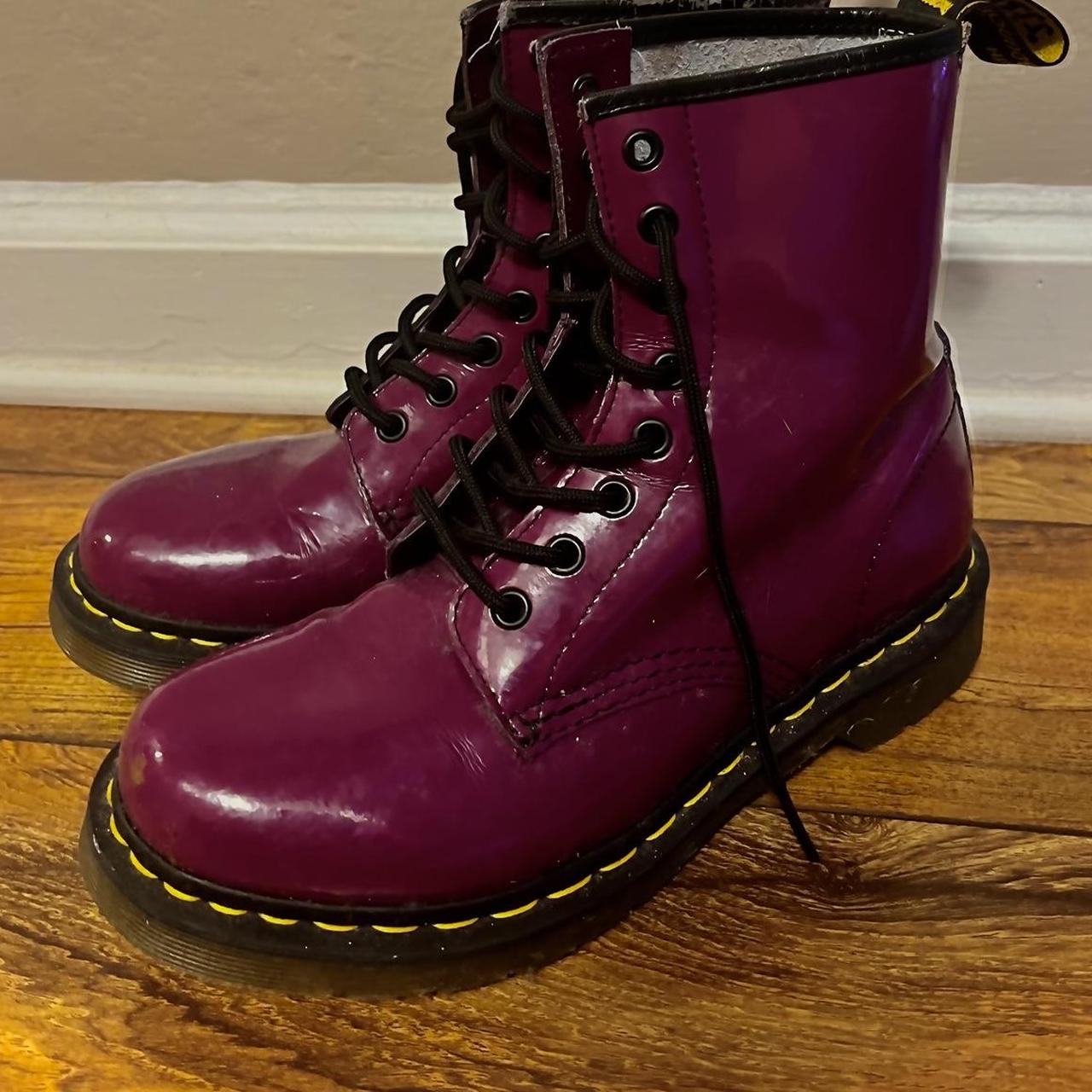 Rare eggplant purple Dr. Martens AirWair... - Depop