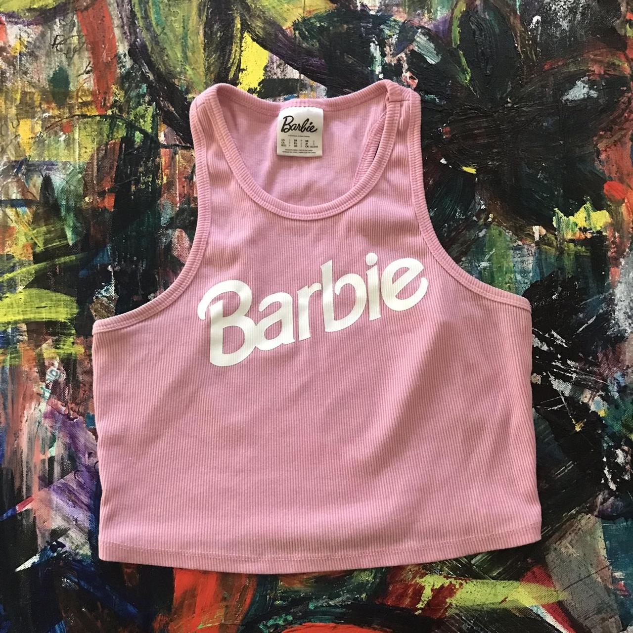Barbie Pink Tank - Depop
