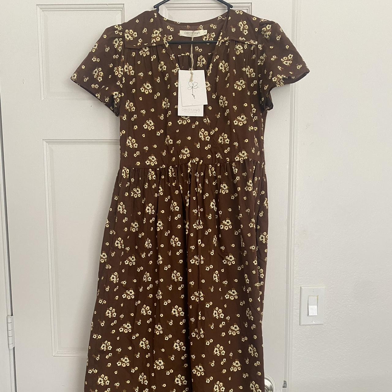 Christy Dawn The Dawn Dress Russet Floral Size XS,... - Depop