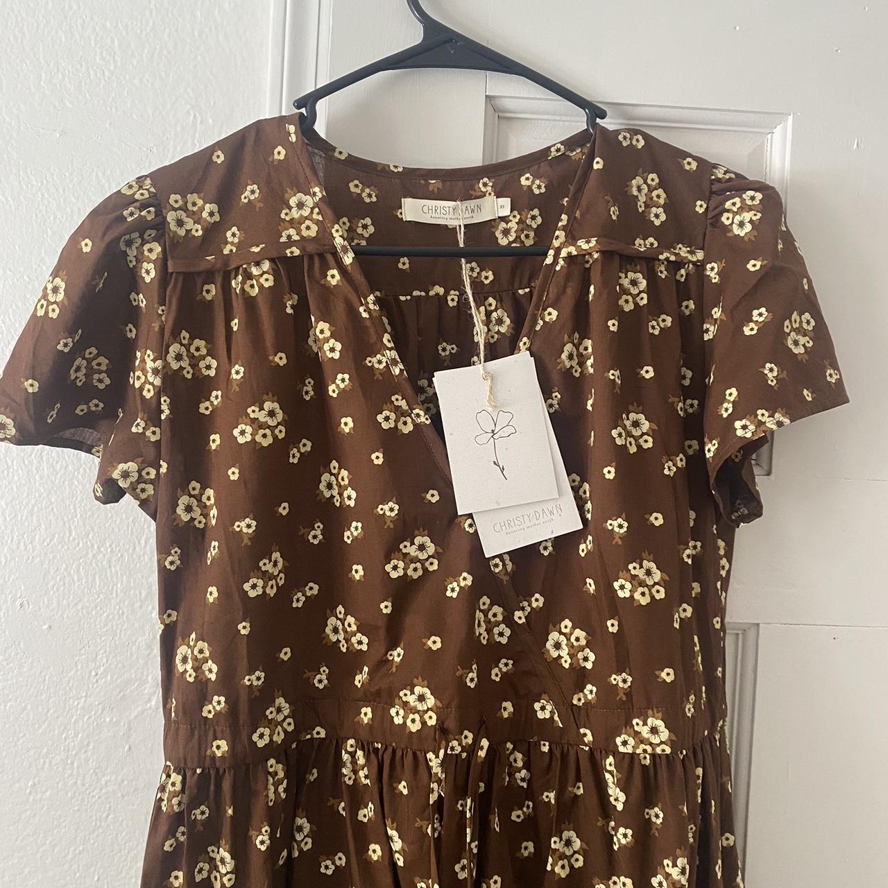 Christy Dawn The Dawn Dress Russet Floral Size XS,... - Depop