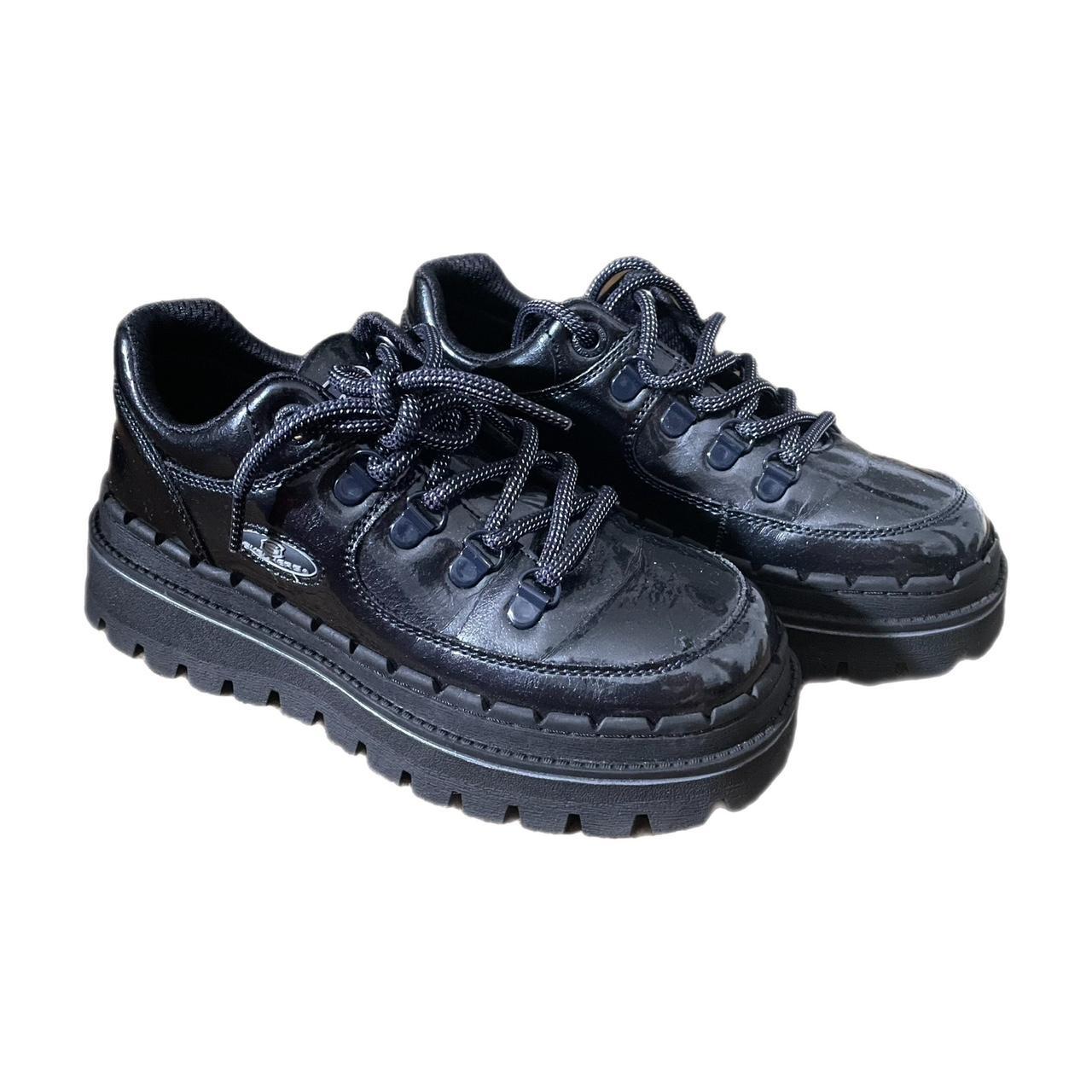 Skechers Jammers 🩶 A navy blue glossy platform... - Depop