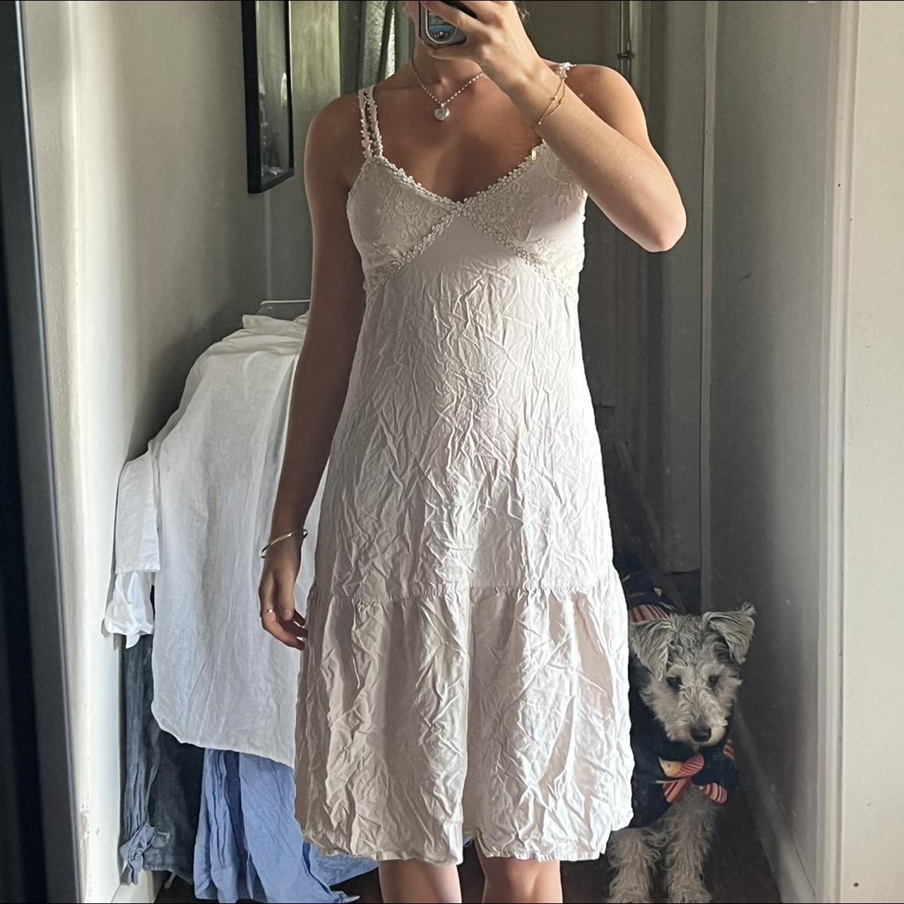 Gorgeous homemade dress, with lace detailing - no... - Depop