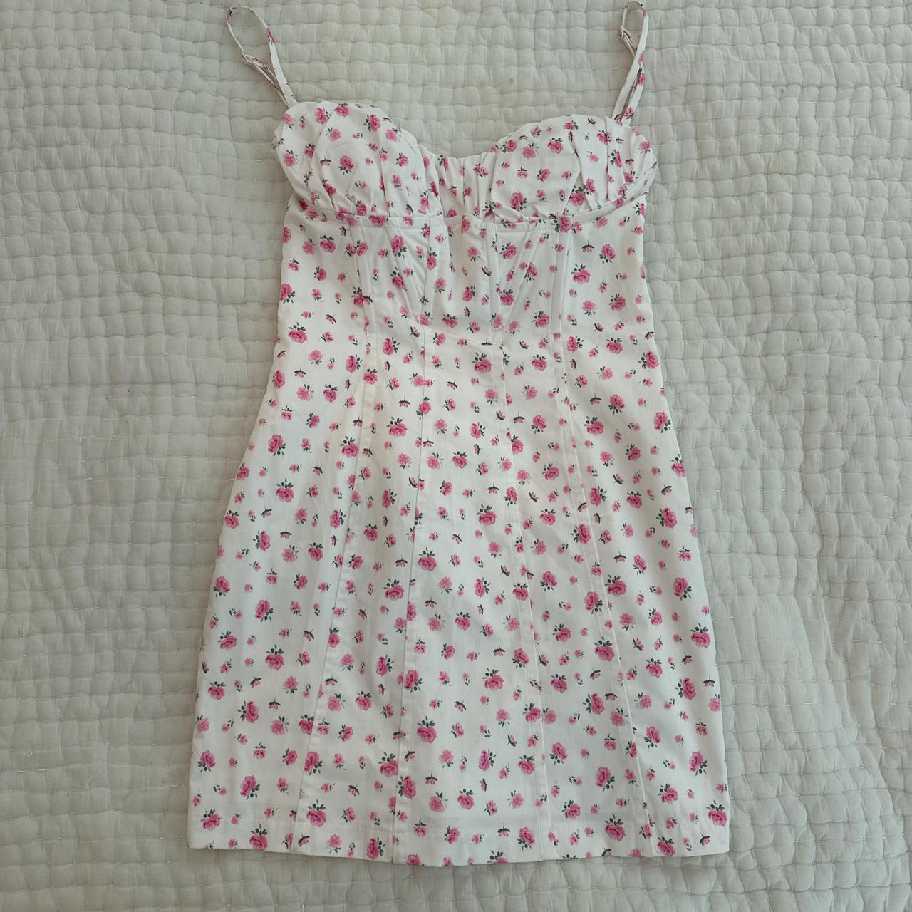 Glassons pink floral mini dress Such a pretty... | Depop
