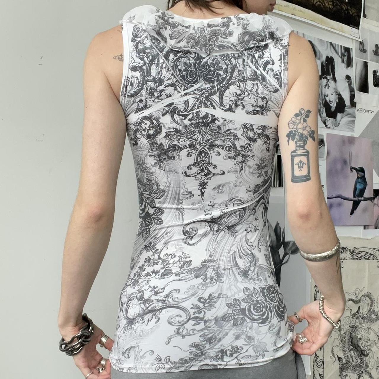 Body Central vintage y2k cyber stretchy blouse... - Depop