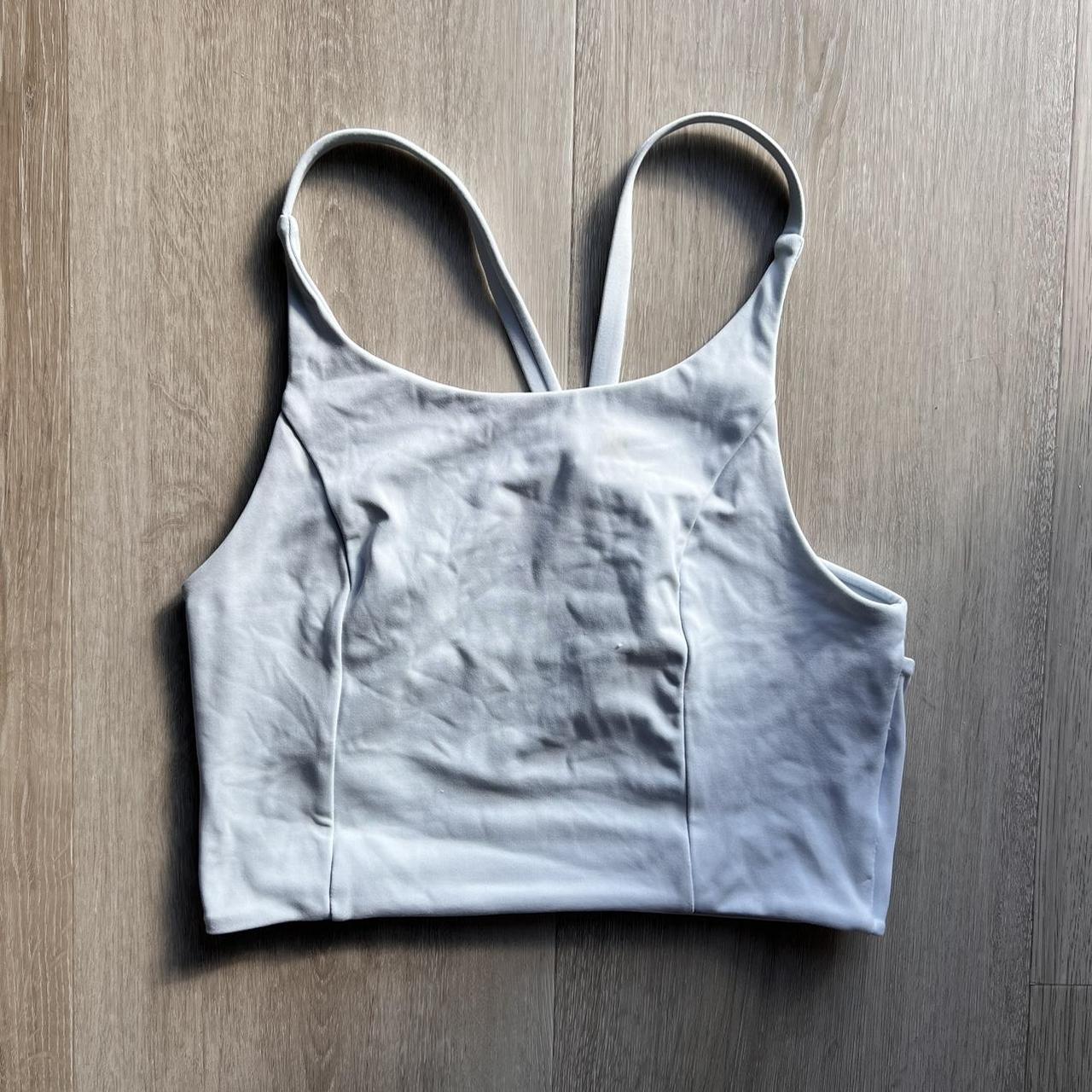 Cotton on body women’s light blue gym crop top 🫧... - Depop