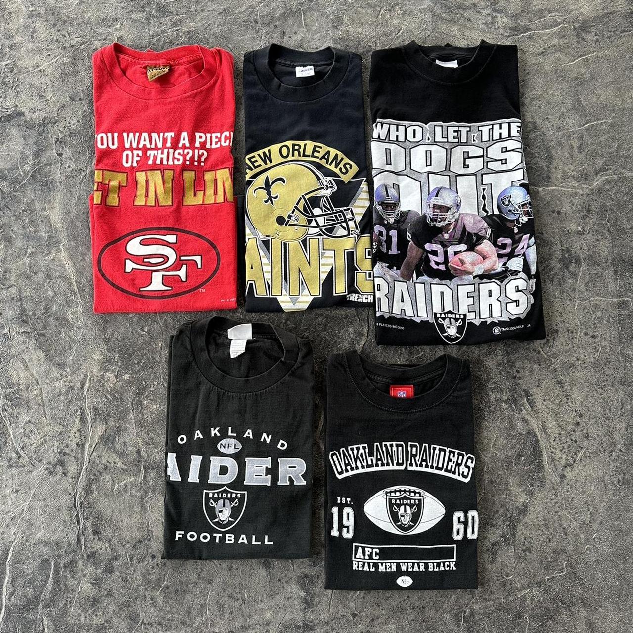 Vintage NFL T Shirt Lot of 5 San Francisco Oakland... - Depop