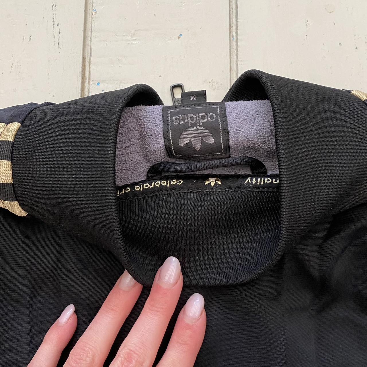 Adidas Men's Black and Gold Jacket | Depop